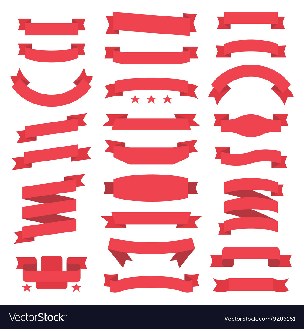 Ribbons set Royalty Free Vector Image - VectorStock