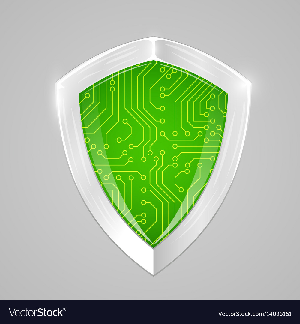 Security digital shield concept web Royalty Free Vector