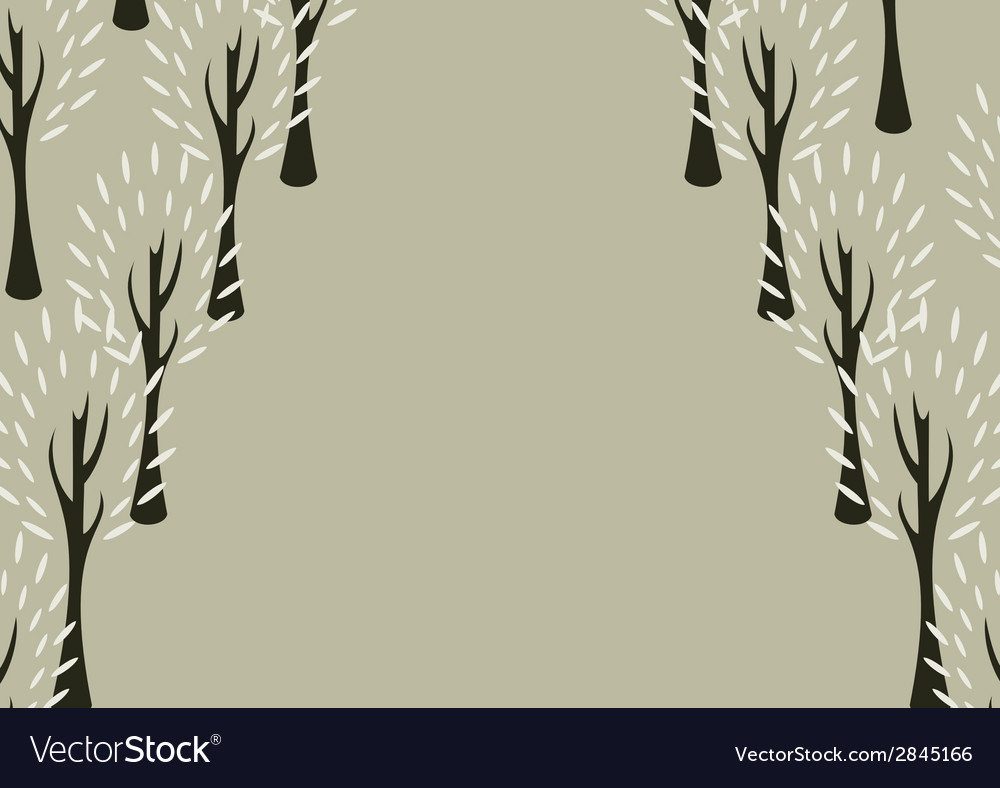 Decorative tree background Royalty Free Vector Image