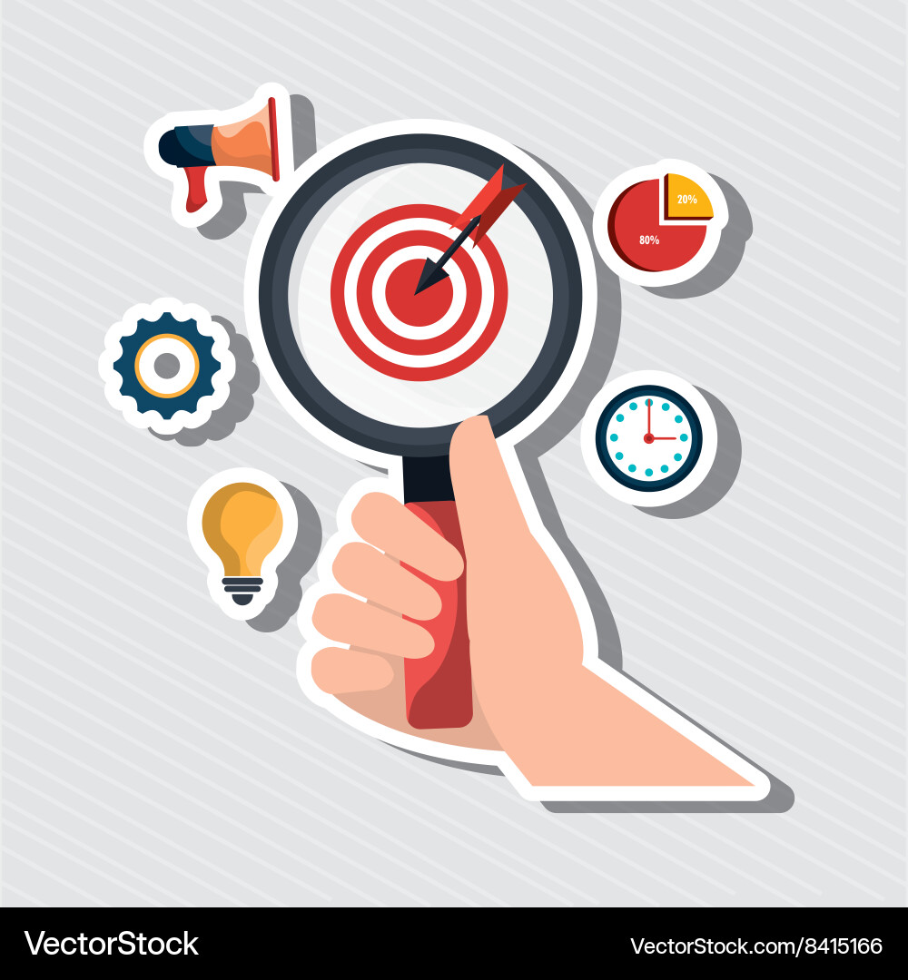 Digital marketing design Royalty Free Vector Image