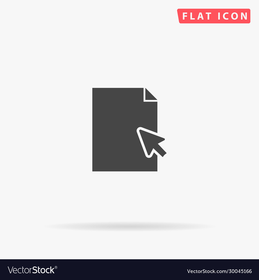 Drop file flat icon Royalty Free Vector Image - VectorStock