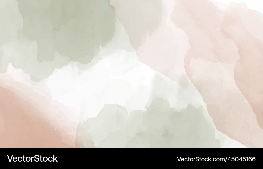 Earth tone watercolor minimal design for text Vector Image
