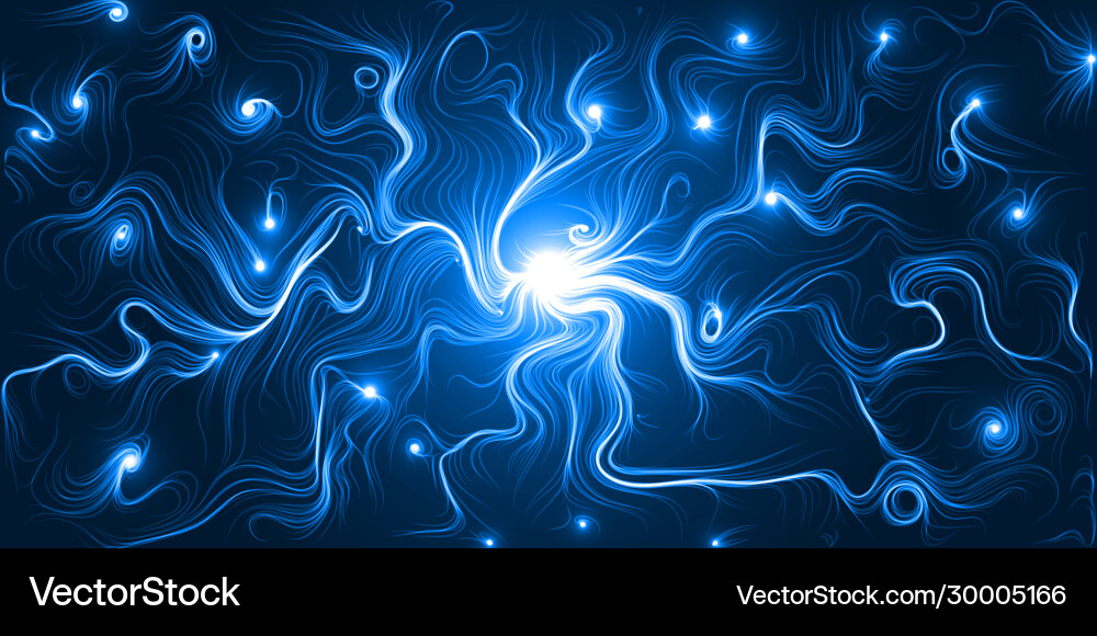 Energy trails abstract with curved lines beam Vector Image