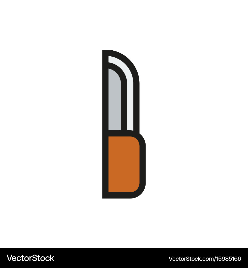 Knife sign icon on white background Royalty Free Vector