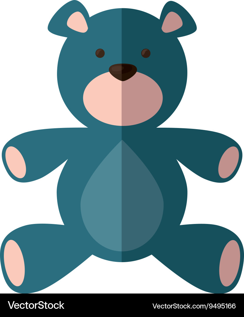 Teddy bear icon Toy design graphic Royalty Free Vector Image