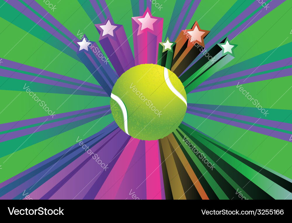 Tennis ball background Royalty Free Vector Image