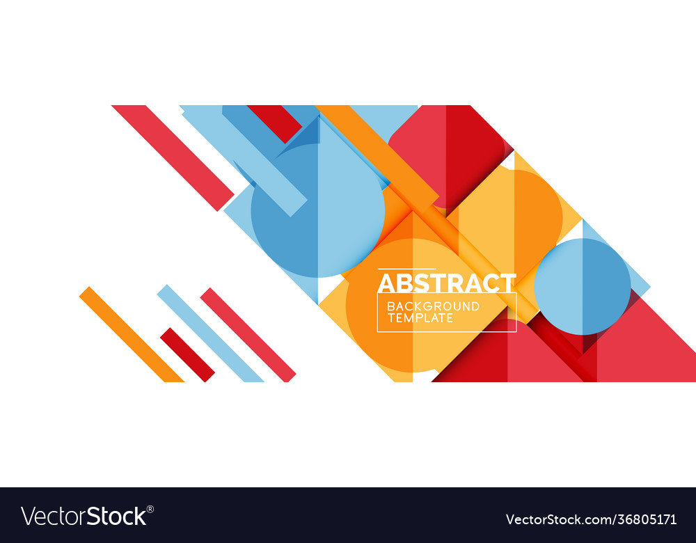 Clean minimal geometric abstract background Vector Image