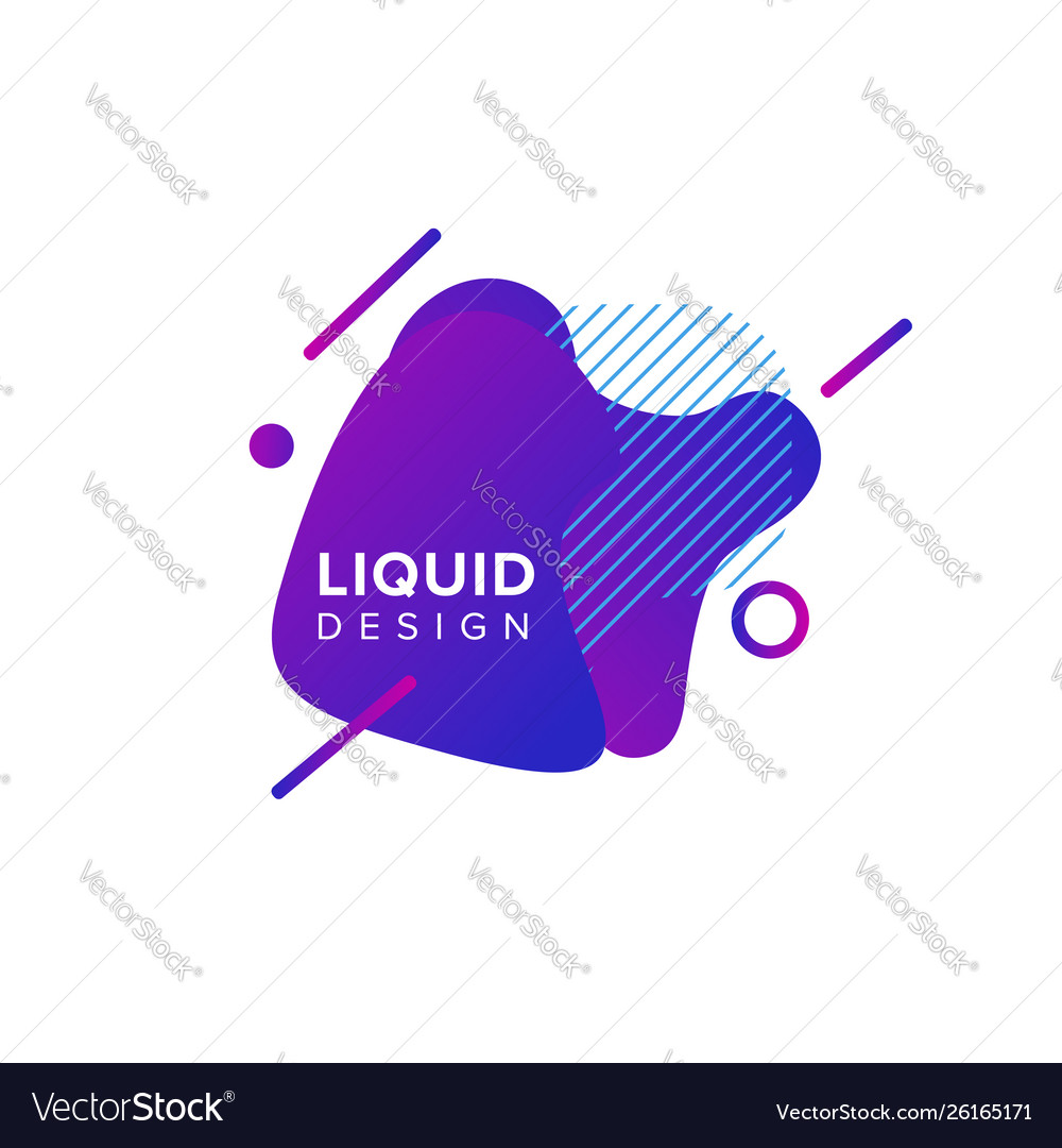 Color abstract liquid shape fluid overlap Vector Image Color abstract liquid shape fluid overlap Vector Image