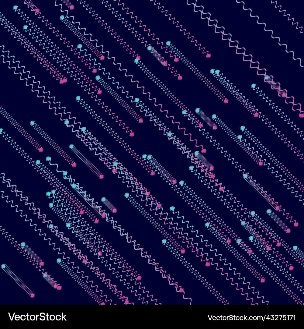 Cyberpunk abstract speed lines neon light Vector Image