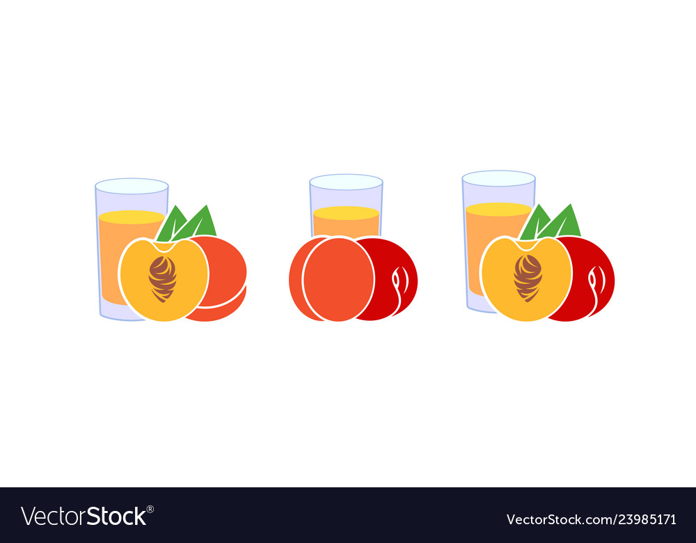 Peach Royalty Free Vector Image - VectorStock