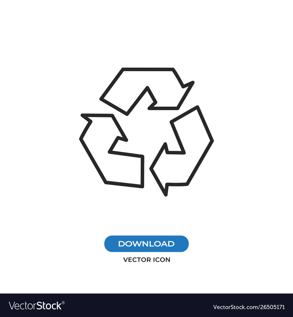 Recycle Icon Vector Free Download