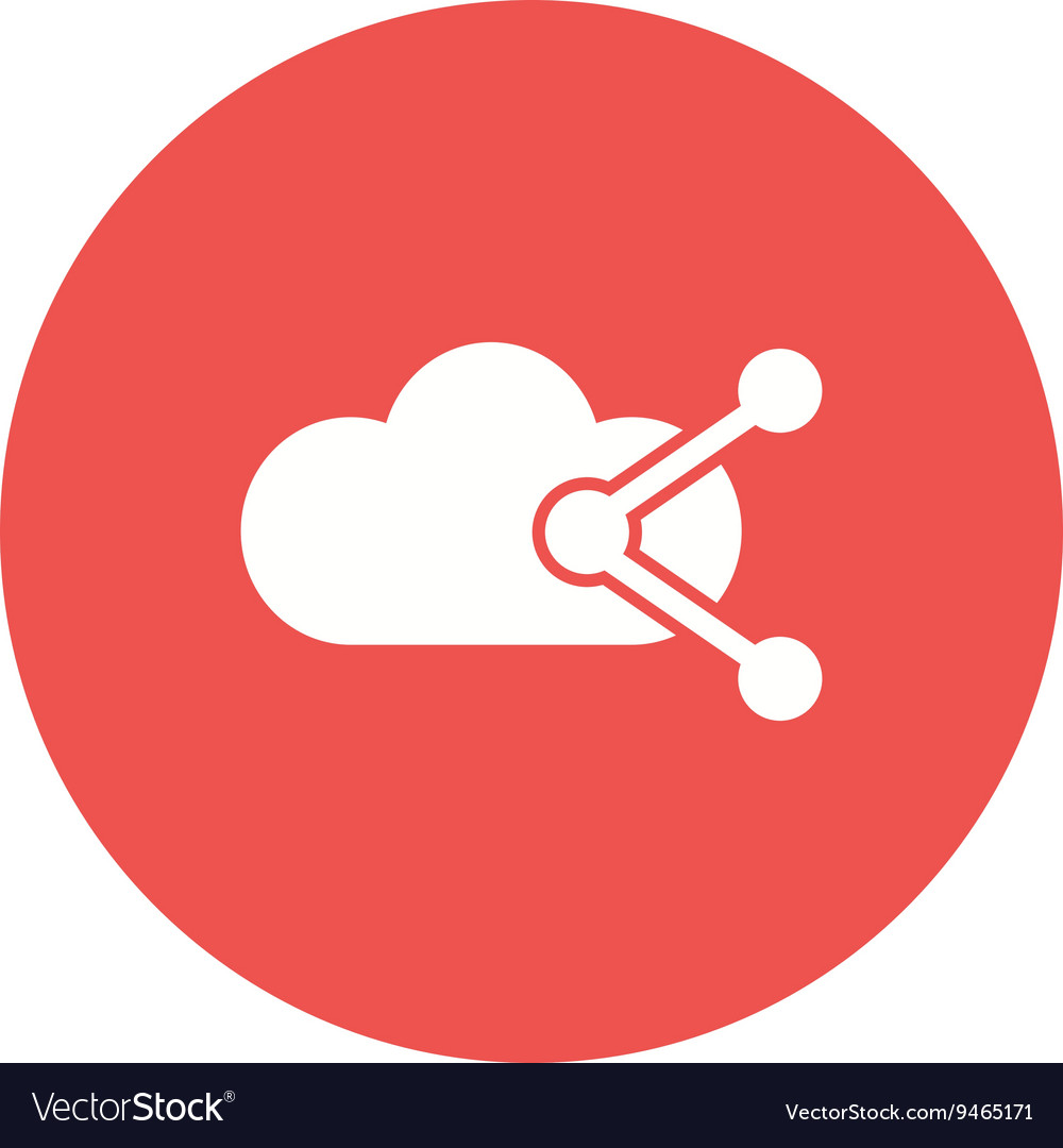 Shared cloud Royalty Free Vector Image - VectorStock