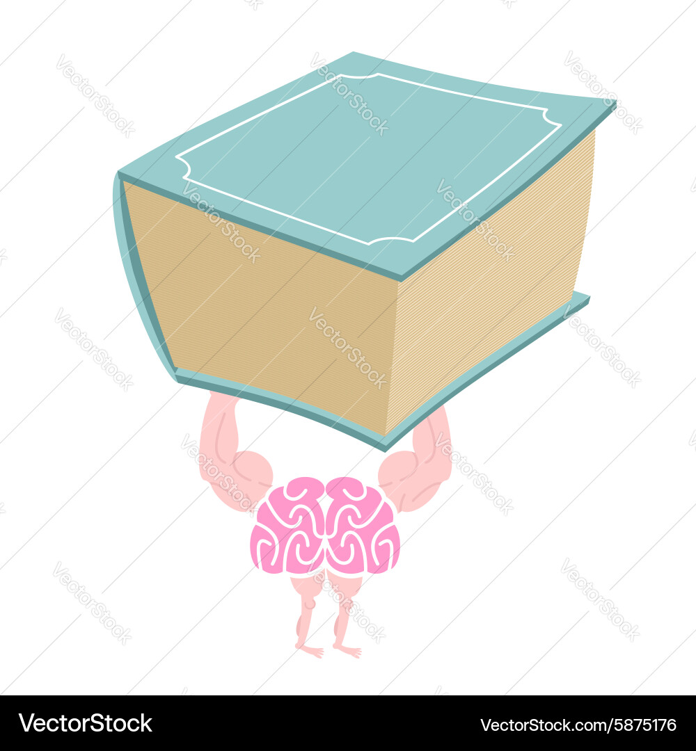 Brain training fitness for the mind strong smart Vector Image