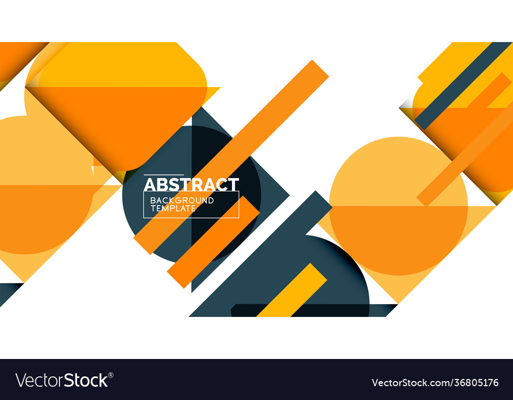 Clean minimal geometric abstract background Vector Image