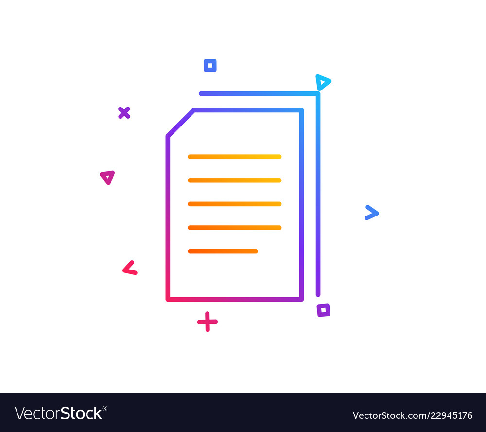 Copy documents line icon file sign Royalty Free Vector Image Copy documents line icon file sign Royalty Free Vector Image