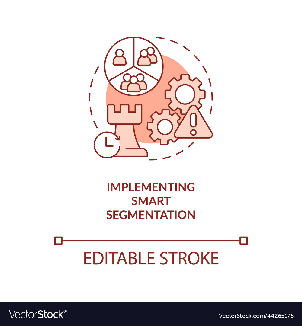Implementing smart segmentation terracotta Vector Image