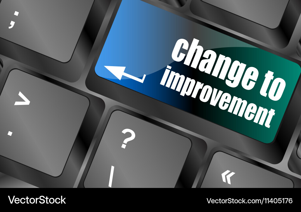 Improve or improvement business concept with key Vector Image