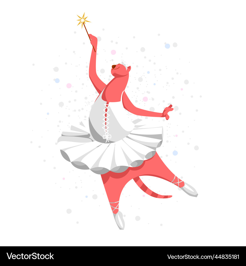 Ballet dancer ballerina comic artist Royalty Free Vector