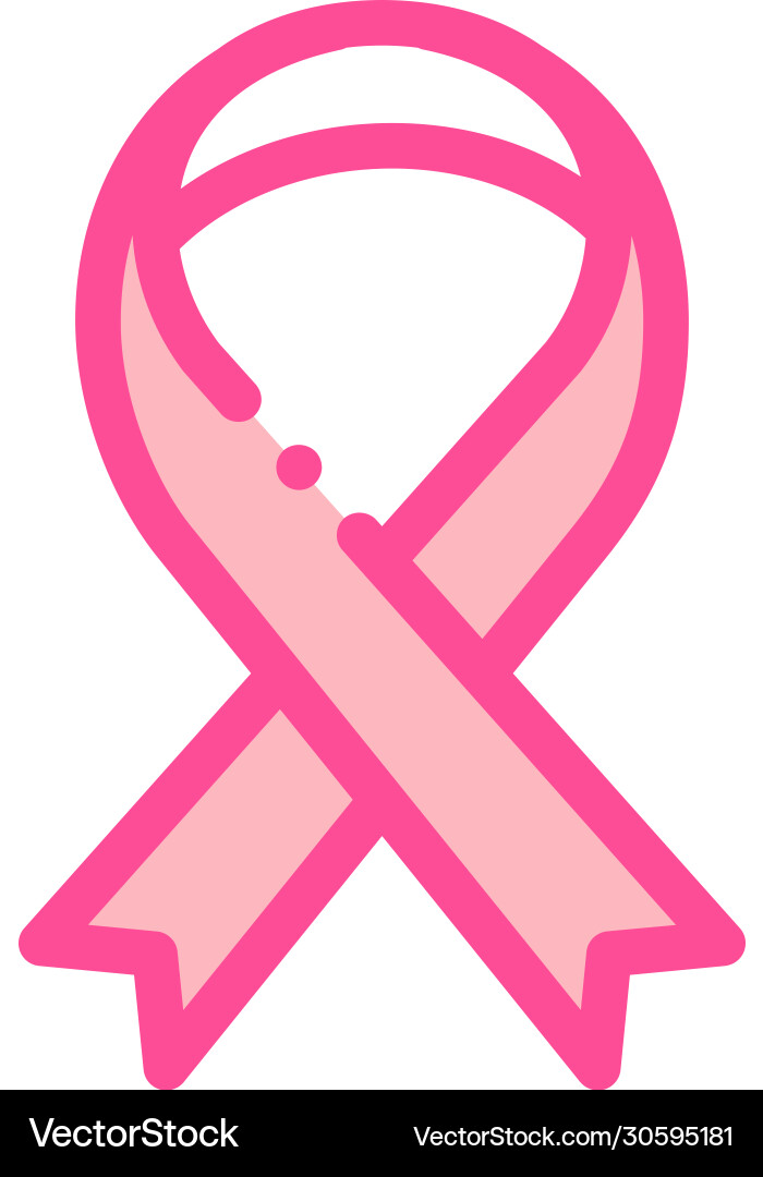 Cancer no icon outline Royalty Free Vector Image