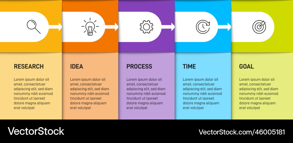 Infographic design with icons and 5 options Vector Image
