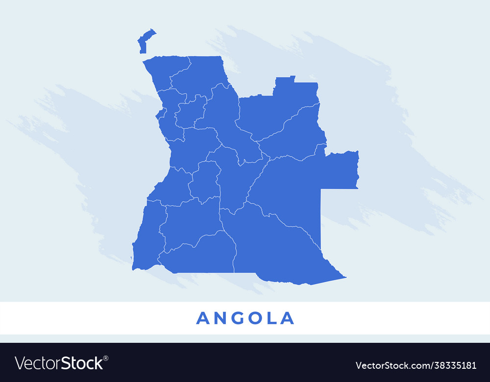 National map angola Royalty Free Vector Image - VectorStock