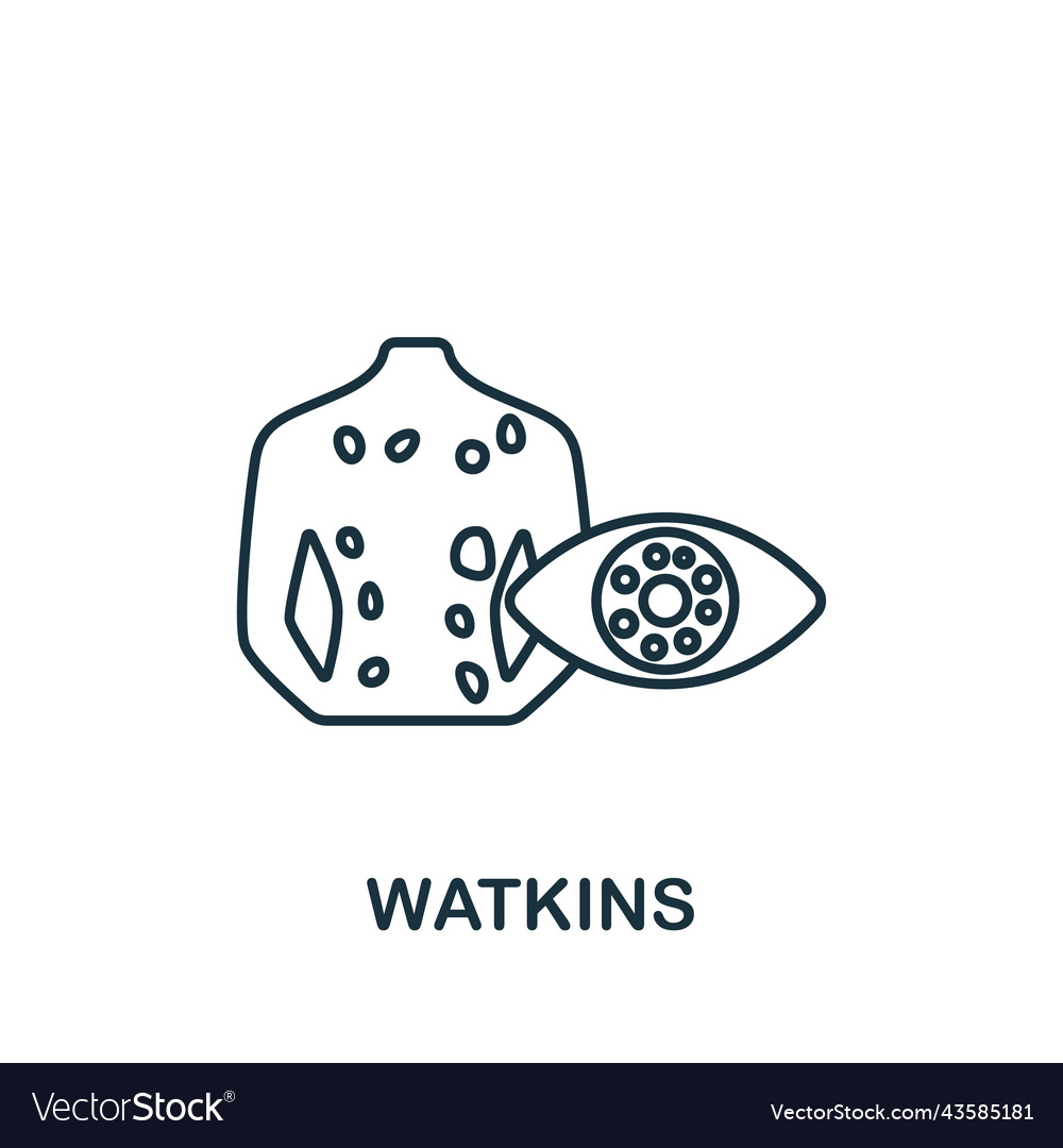 Watkins icon monochrome simple deseases icon Vector Image Watkins icon monochrome simple deseases icon Vector Image