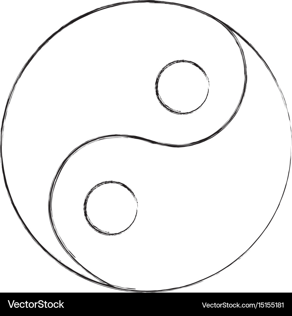 Yin yang symbol isolated icon Royalty Free Vector Image