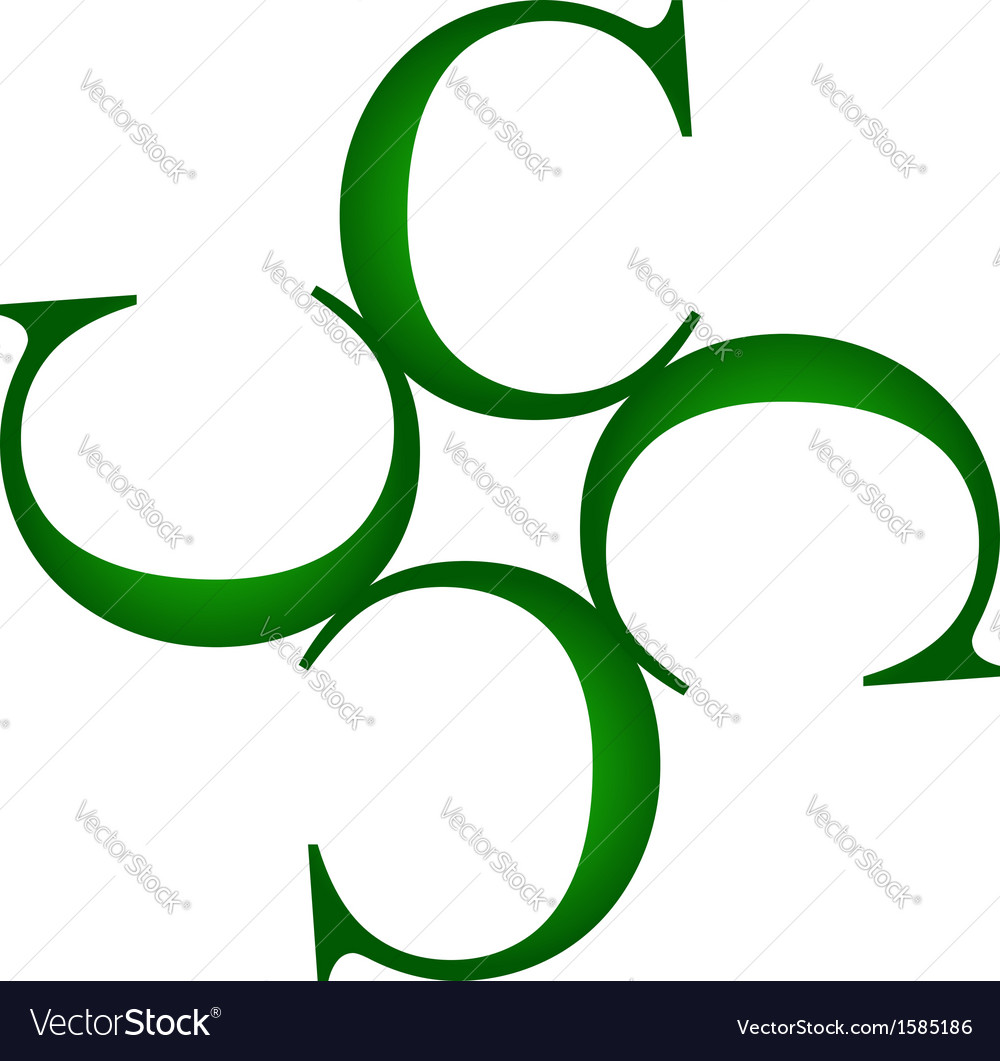 Artwork with c Royalty Free Vector Image - VectorStock