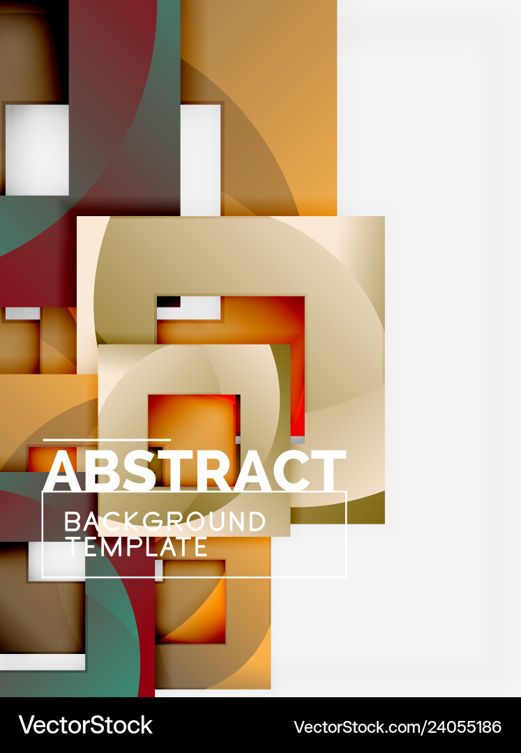 Background abstract squares geometric minimal Vector Image