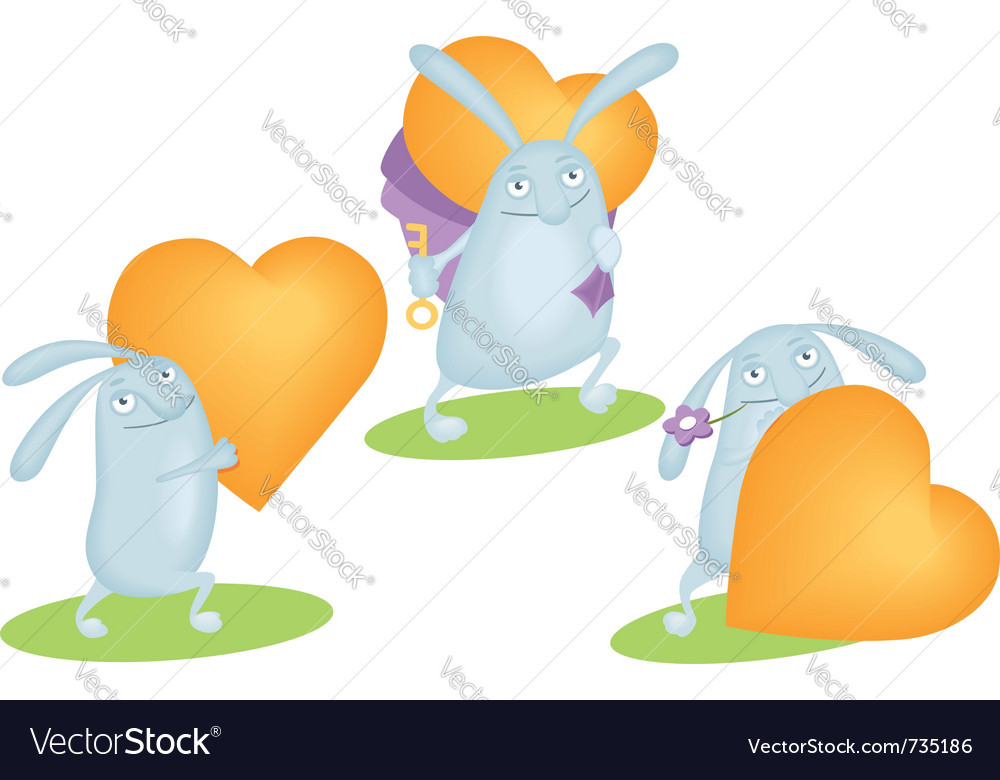 Funny rabbit Royalty Free Vector Image - VectorStock