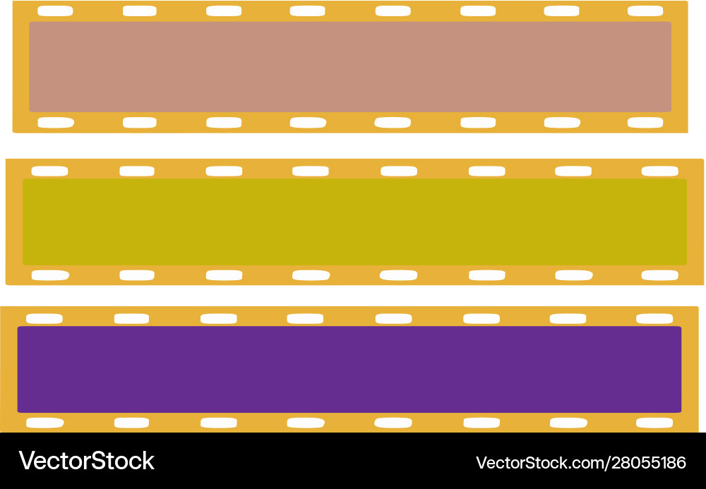Negative film icon isolated on white background Vector Image