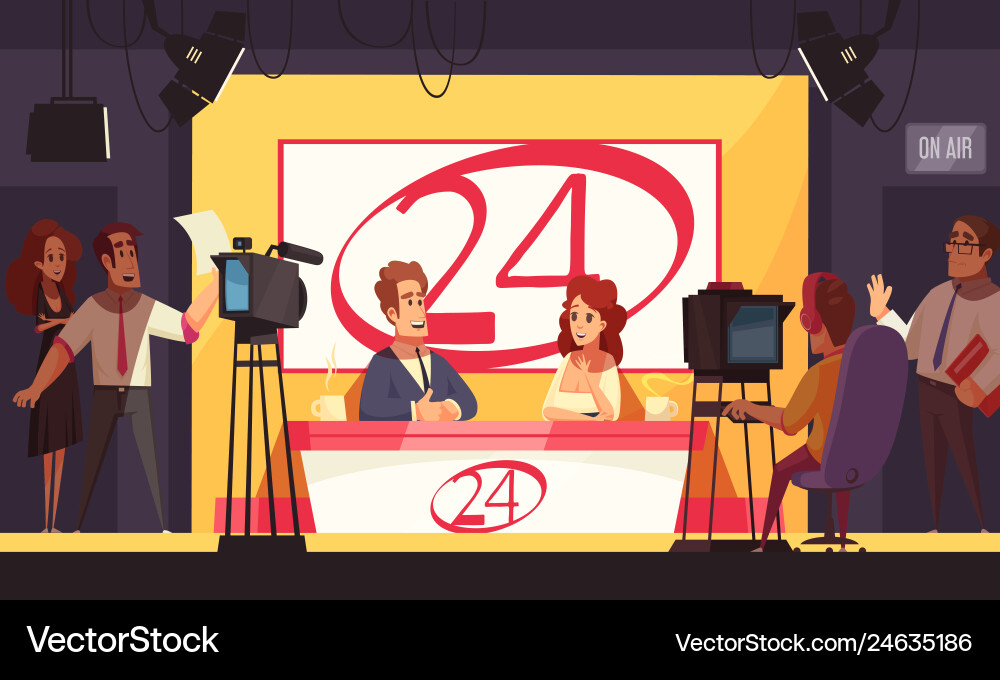 News tv channel Royalty Free Vector Image - VectorStock