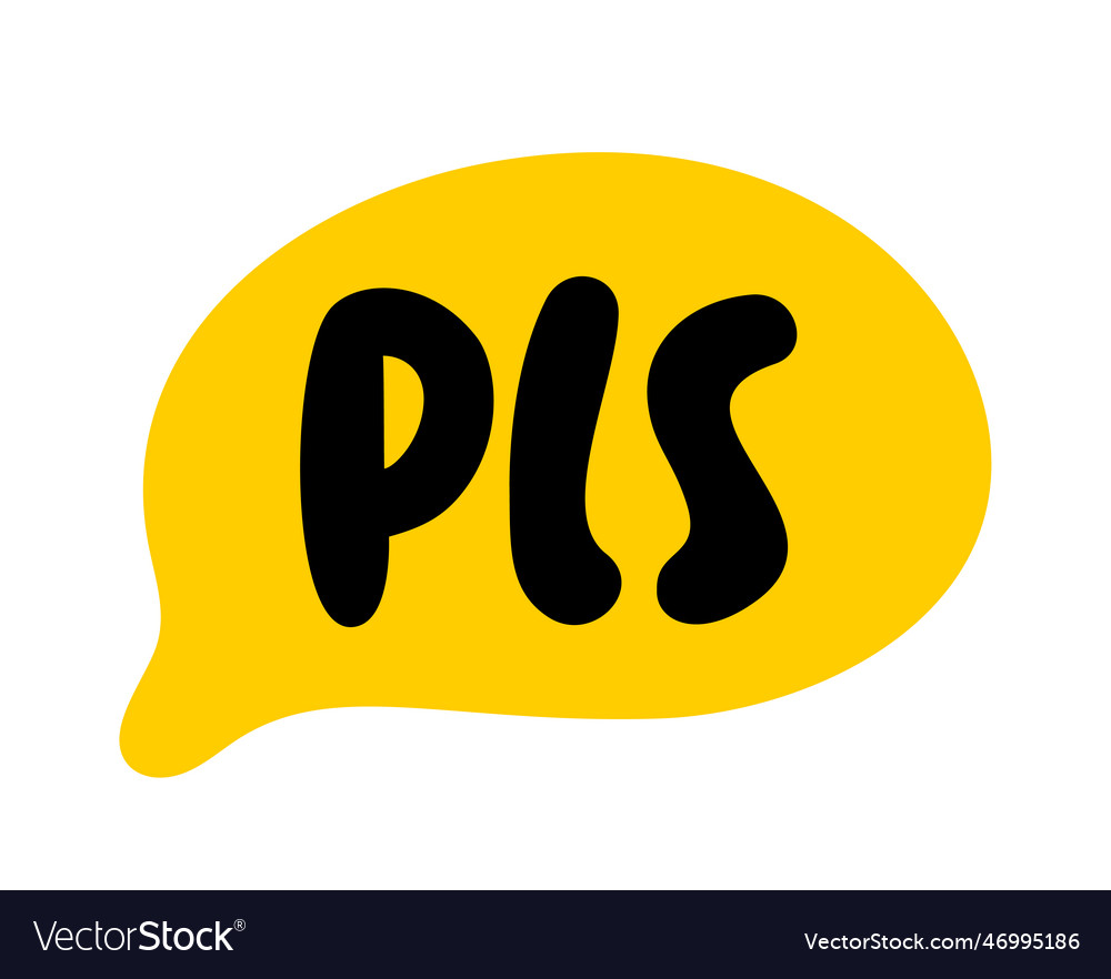 Pls speech bubble please text quote doodle Vector Image Pls speech bubble please text quote doodle Vector Image