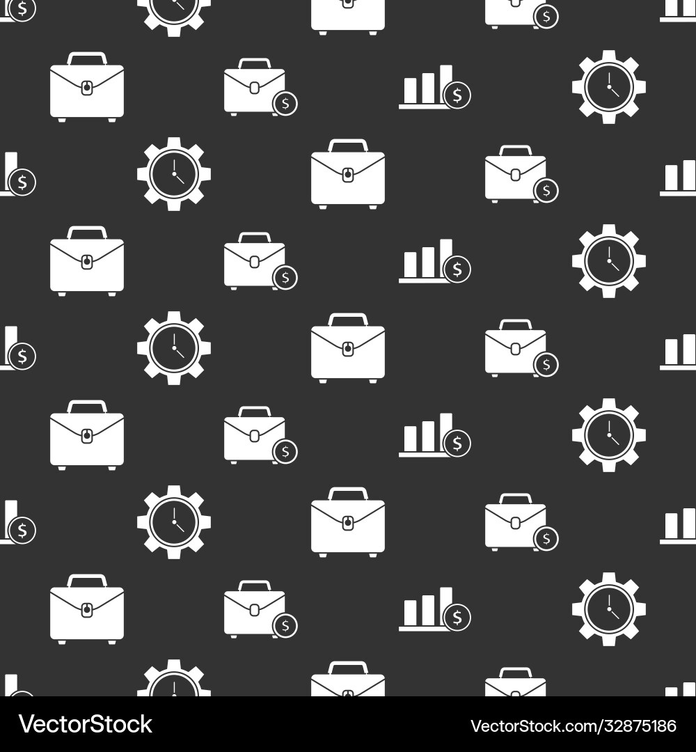 Set pie chart infographic and dollar time Vector Image