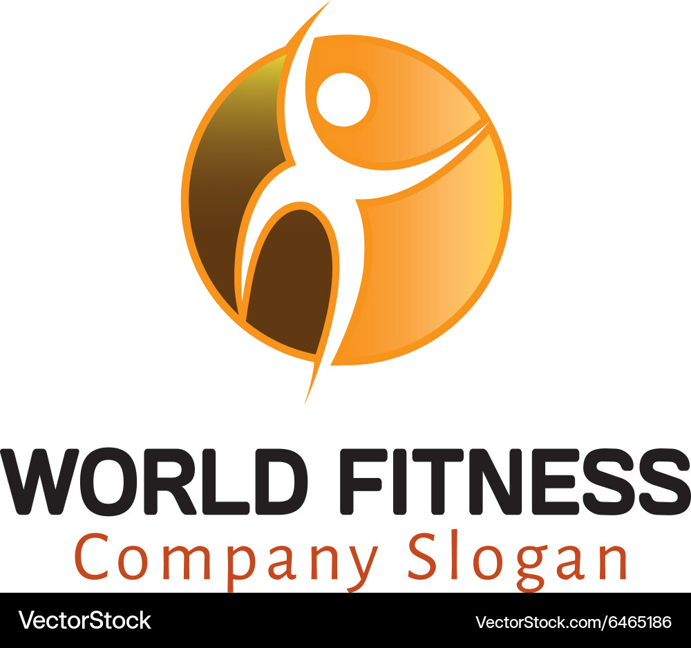 World fitness design Royalty Free Vector Image