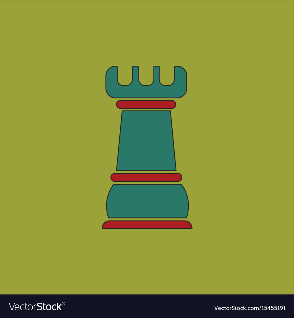 Chess rook Royalty Free Vector Image - VectorStock