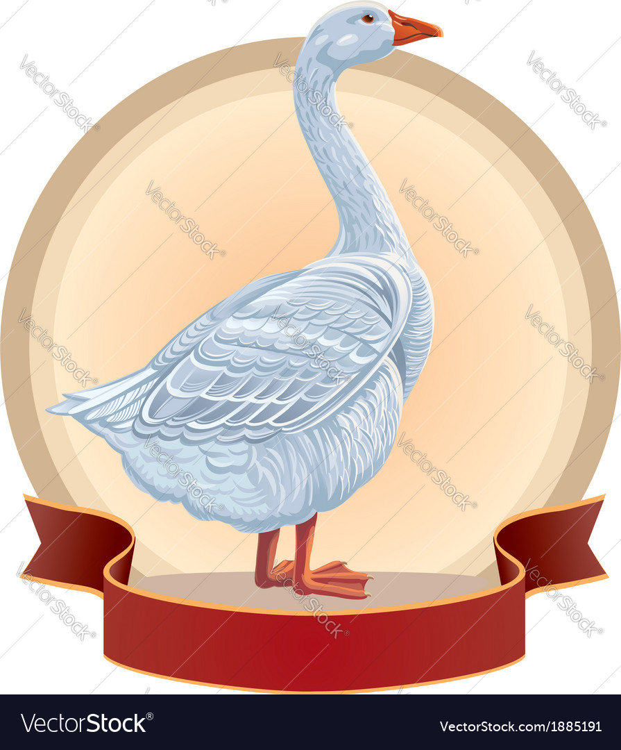 Graphical goose Royalty Free Vector Image - VectorStock