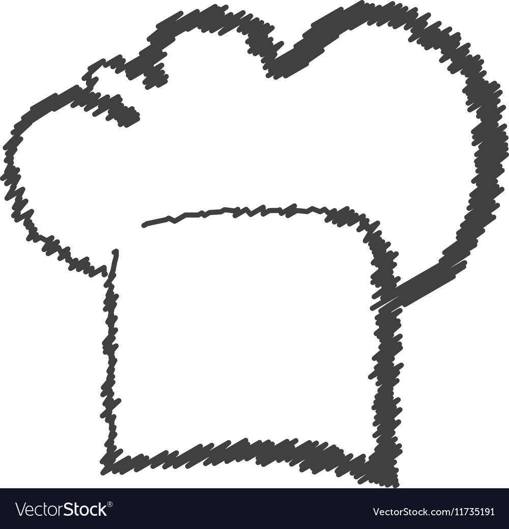 Isolated chef hat Royalty Free Vector Image - VectorStock