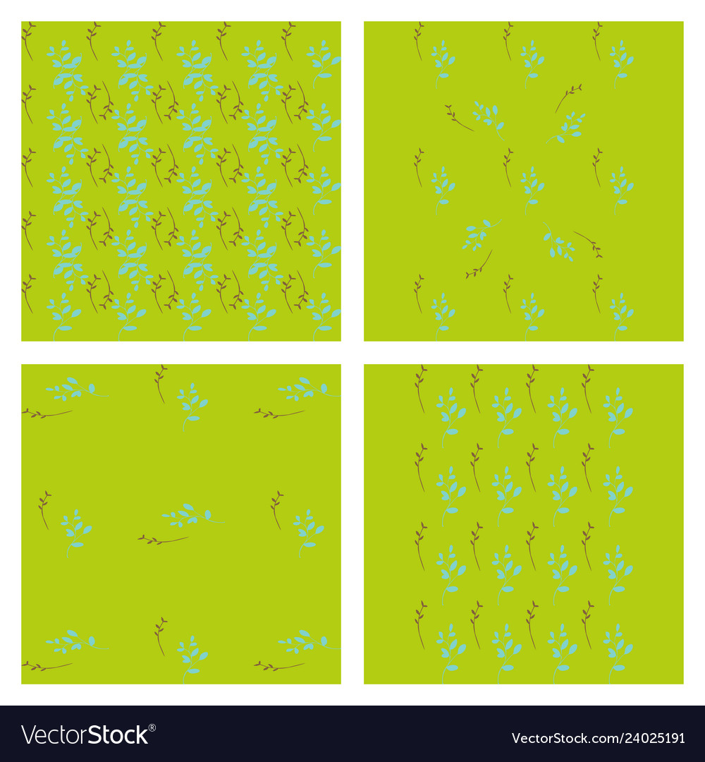 Leaves pattern endless background seamless Vector Image