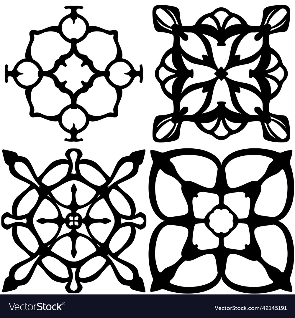 Pattern element ornament Royalty Free Vector Image
