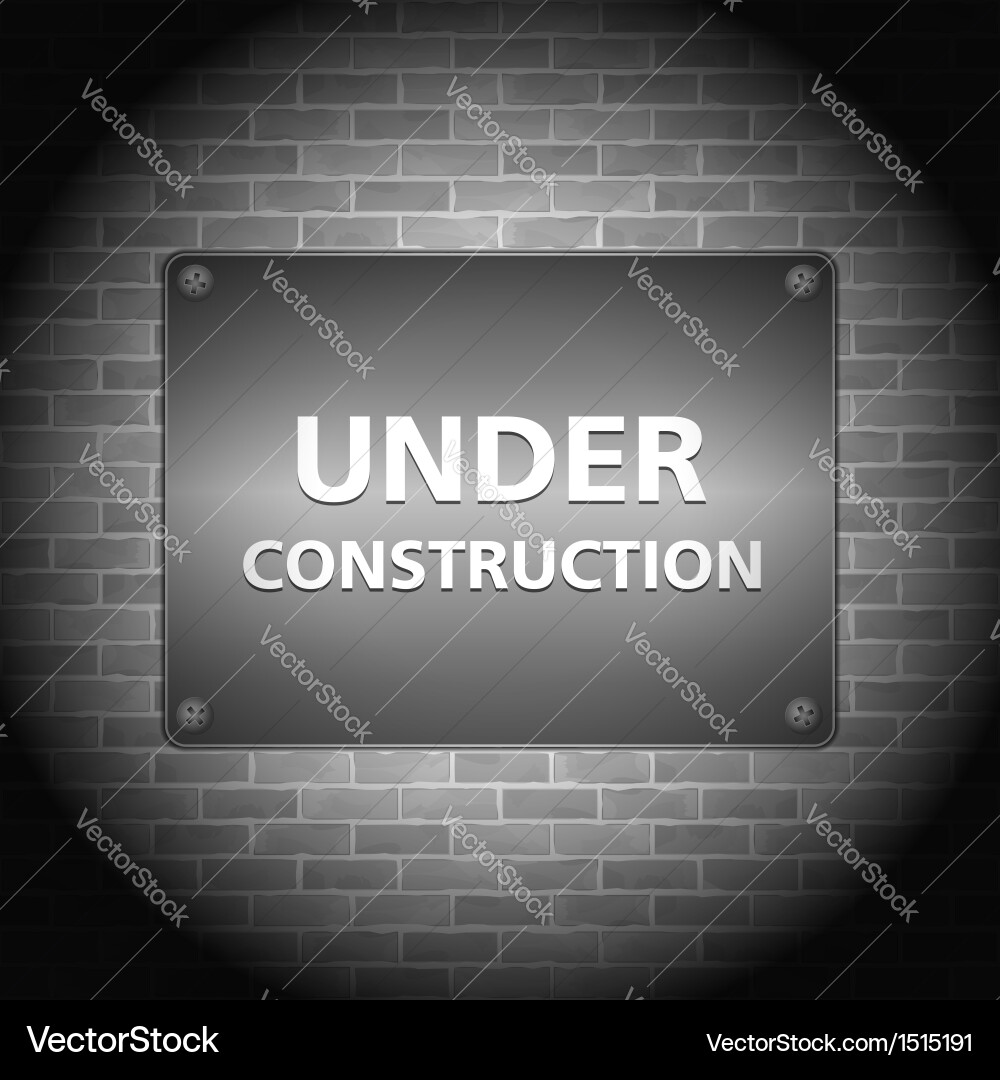 Under construction Royalty Free Vector Image - VectorStock