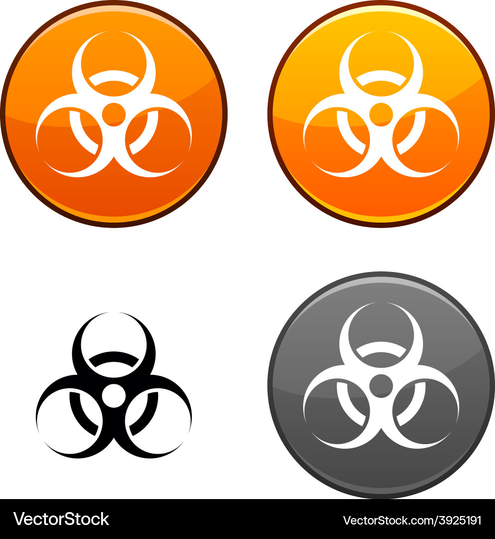 Virus button Royalty Free Vector Image - VectorStock