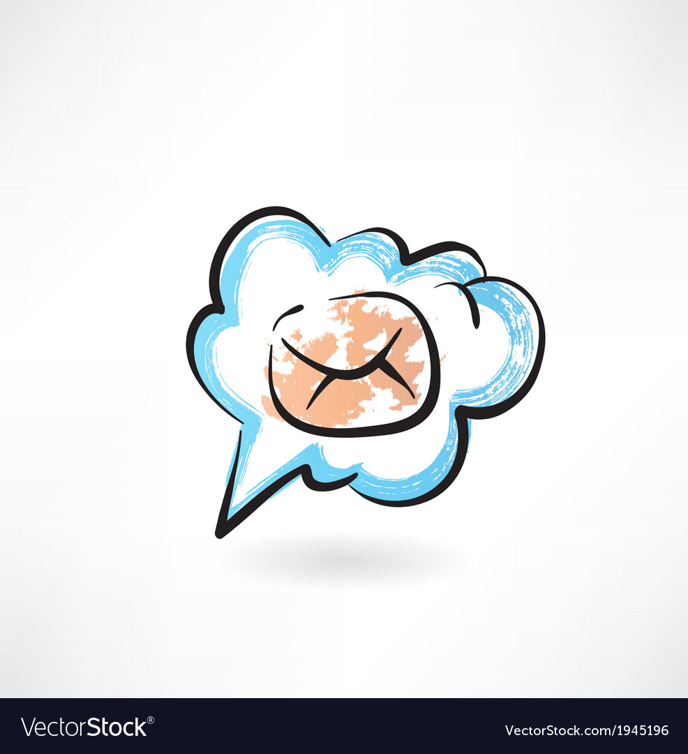 Envelope in cloud Royalty Free Vector Image - VectorStock