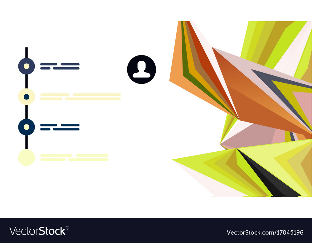 Modern triangle presentation template Royalty Free Vector
