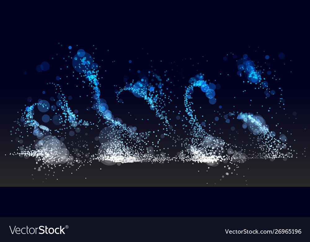 Particle flow array colorful abstract background Vector Image