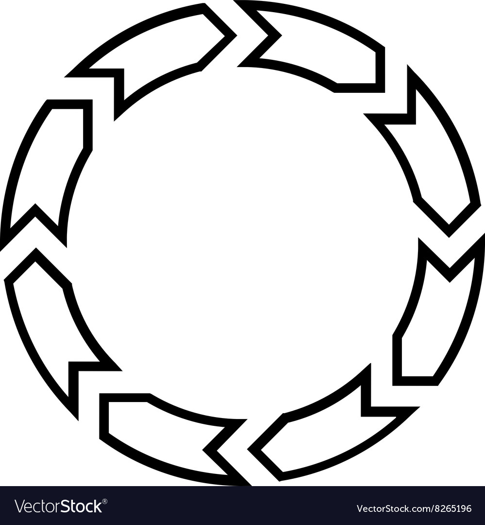 Rotation circle outline icon Royalty Free Vector Image Rotation circle outline icon Royalty Free Vector Image
