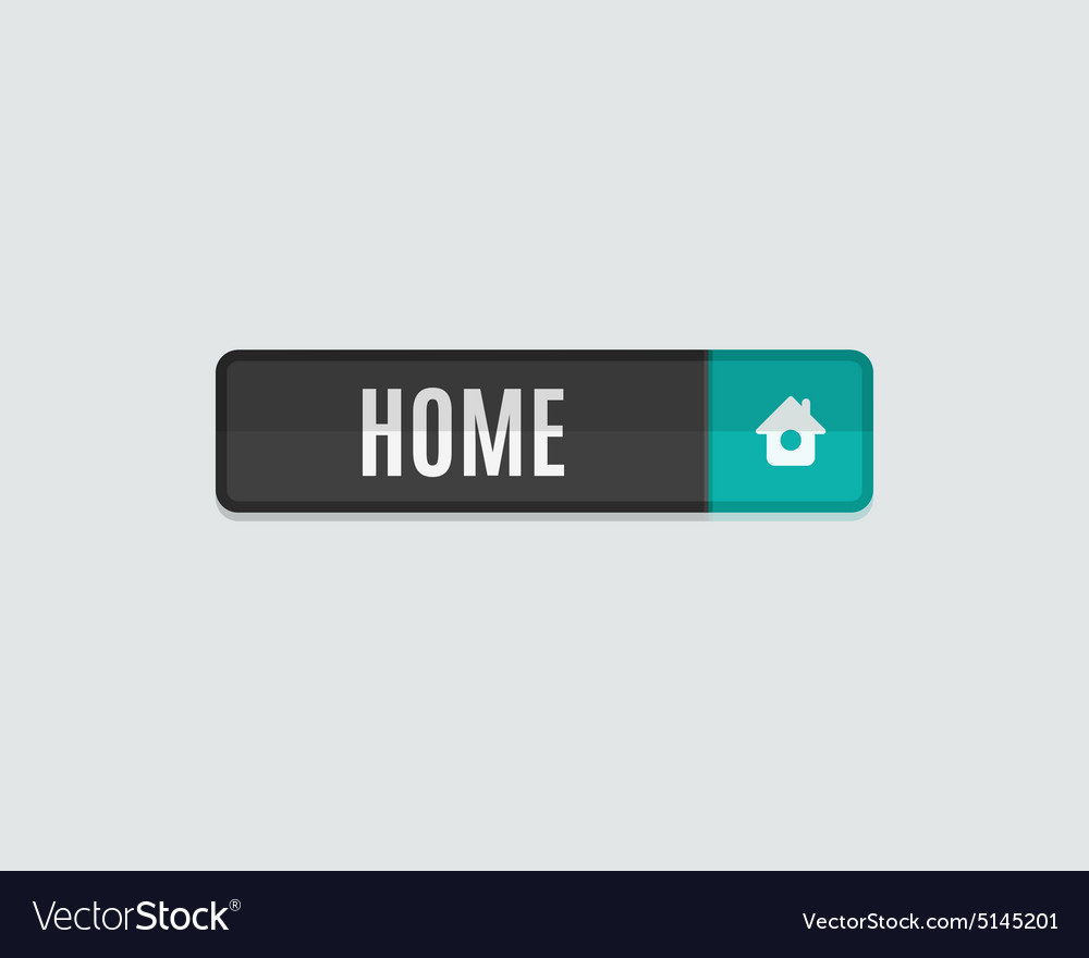 Home web button flat design Royalty Free Vector Image