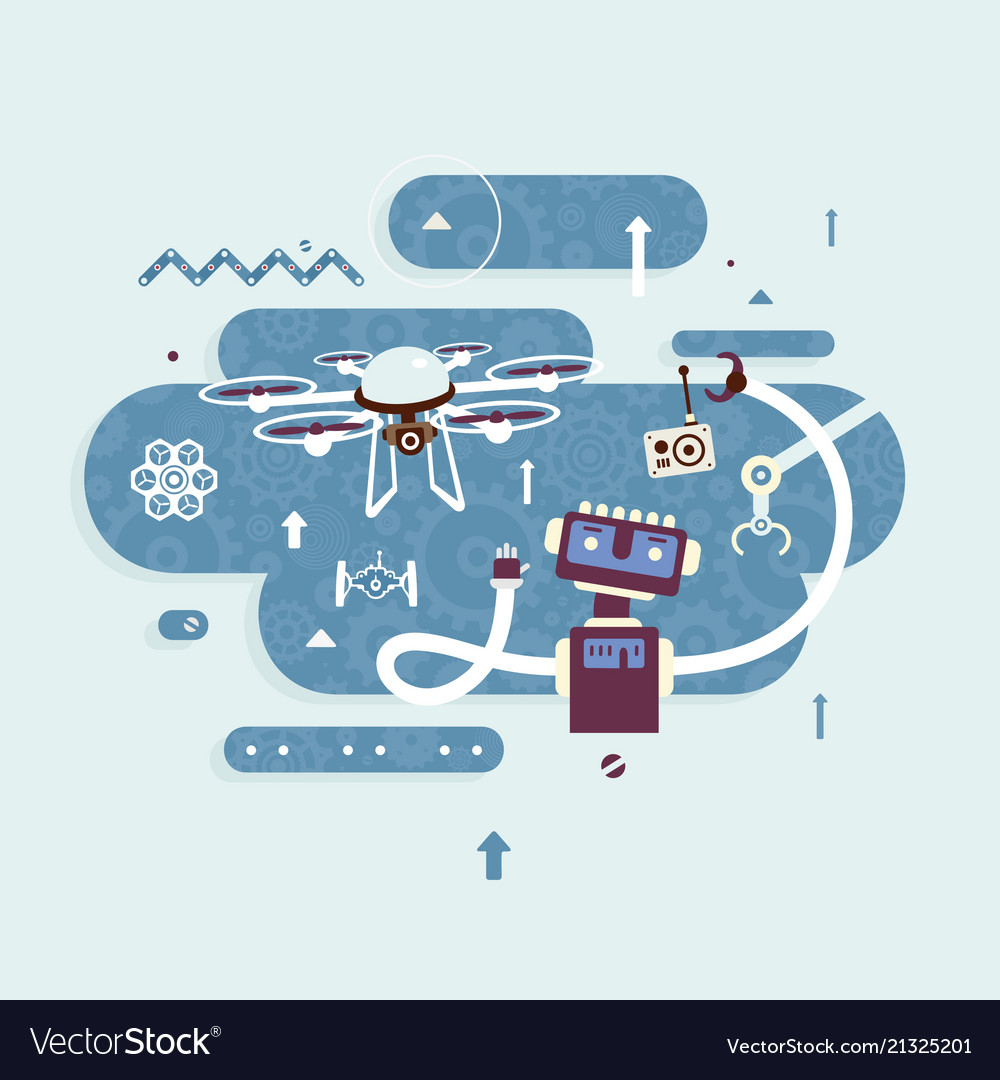 Science robotics Royalty Free Vector Image - VectorStock