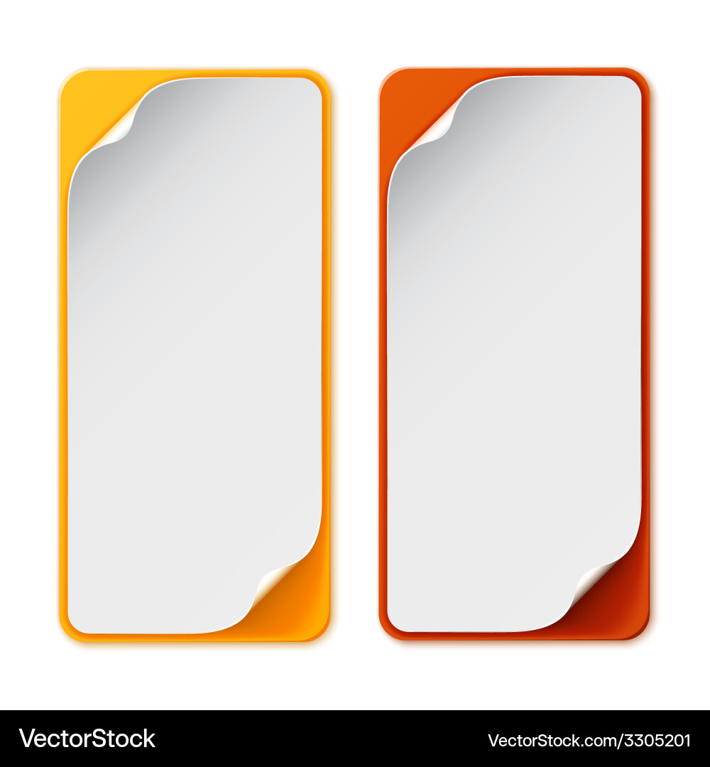 Set of two colorful banners Royalty Free Vector Image