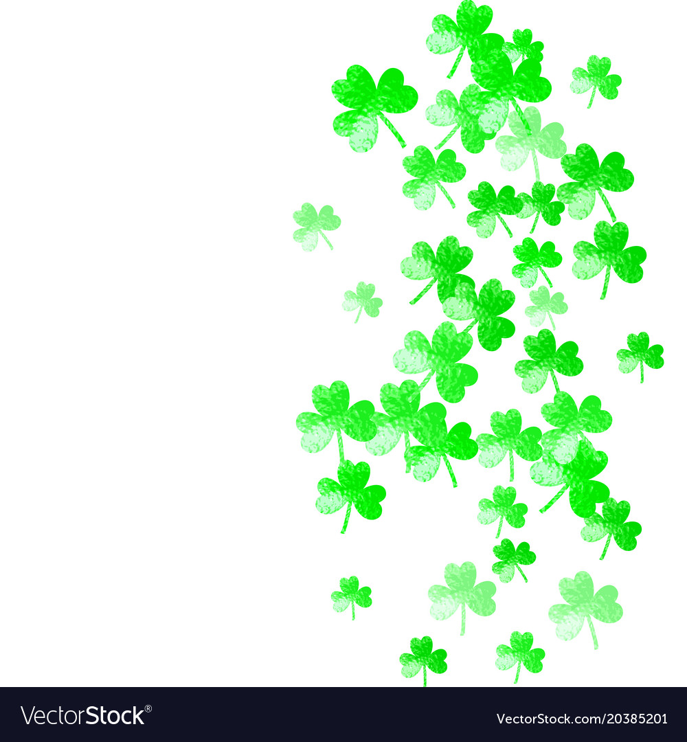 Shamrock background for saint patricks day Vector Image